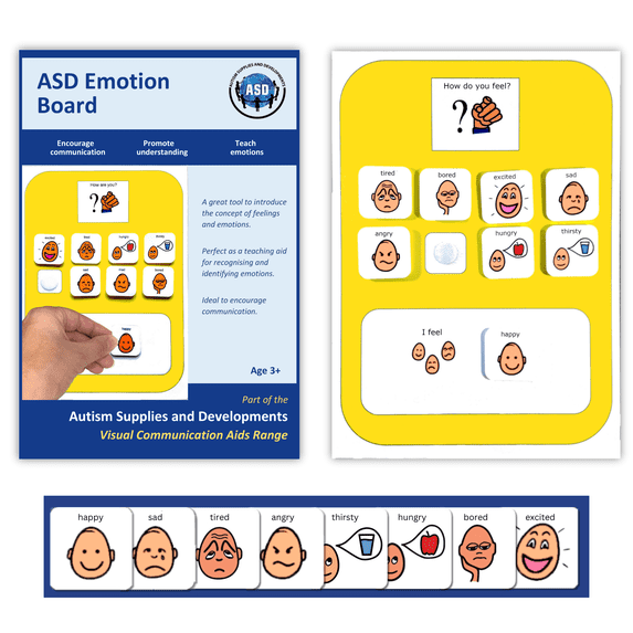 Emotions / Feelings Board Chart – with 8 Different Visual Emotion ...