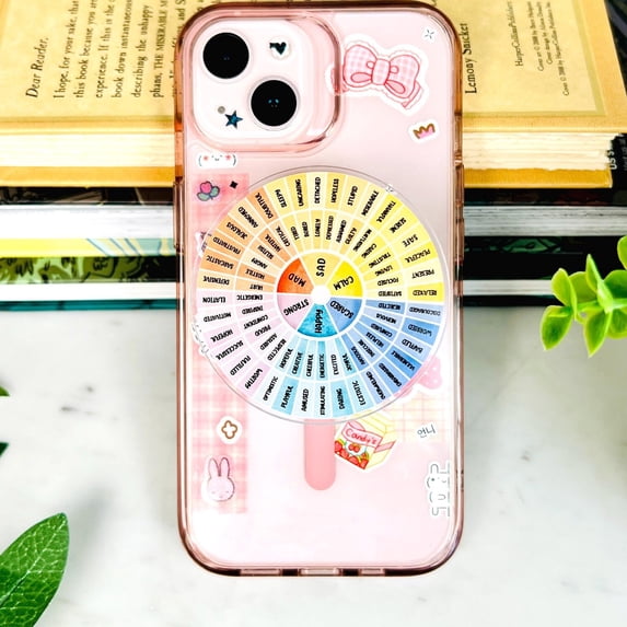 Emotions Wheel Phone grip, Feelings Wheel Magsafe grip, Therapist E ...