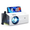 Emotn Mini Projector 1080P Full HD LCD, 8500Lux 200" Movie Projector ...