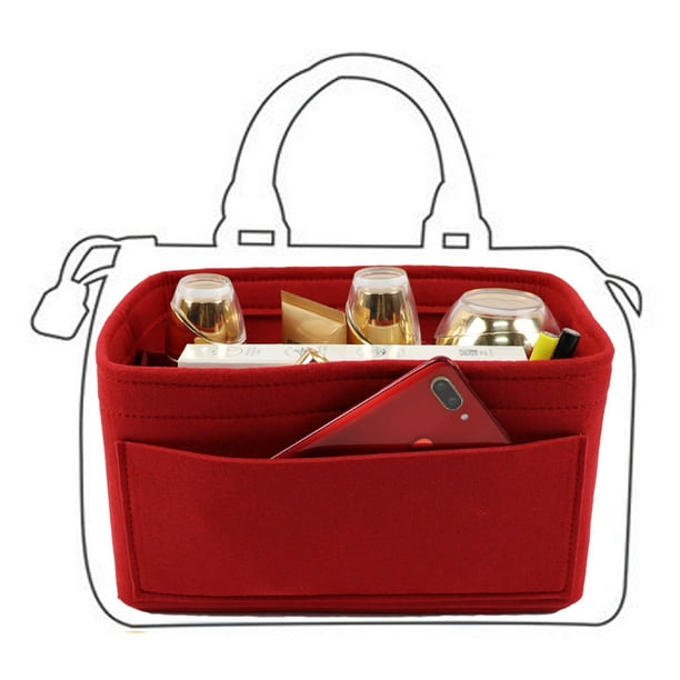 Emovendo Felt Insert Bag Purse Organizer Bag in Bag with Pockets, Fits ...