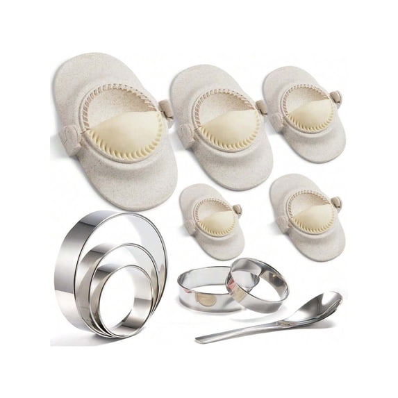 Empan Maker Press, 6-Inch Extra Large Dumpling Maker Set With Dough ...