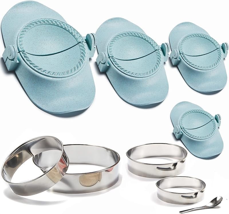 Empanada Maker Press, 6-Inch Extra Large Dumpling Maker Set with Dough ...