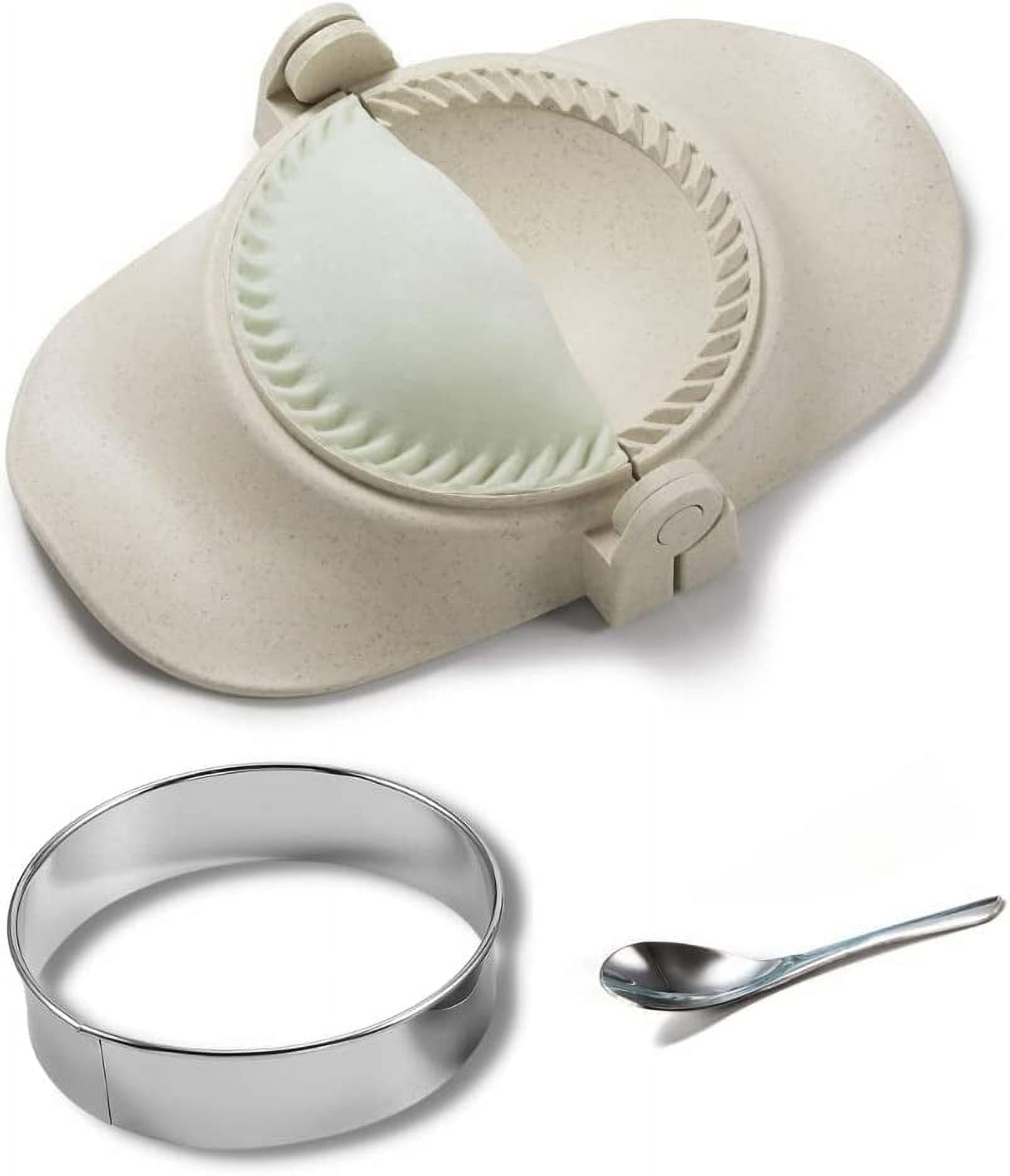 Empanada Maker Press, Extra Large Dumpling Maker Set with Dough Cutter ...