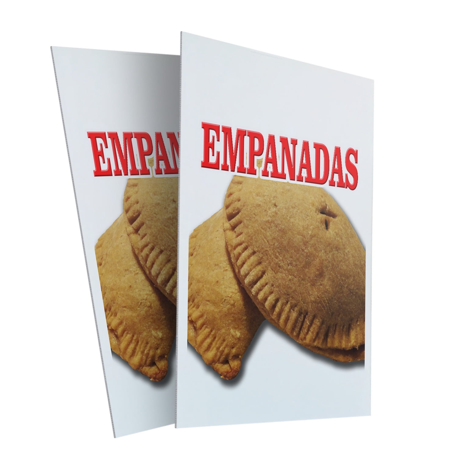 Empanadas (2-PACK) 24" x 36" Plastic Signs | Sign Insert 4mm Corrugated ...
