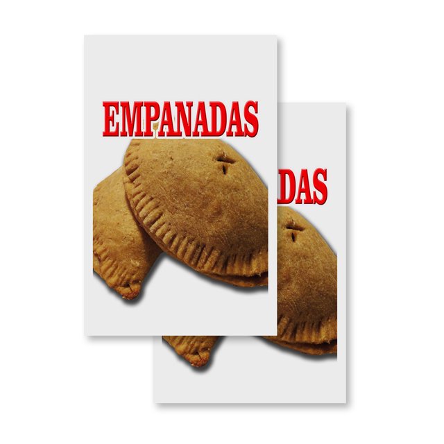 Empanadas (2-PACK) 24" x 36" Vinyl Decals | Sign Insert Peel & Stick ...