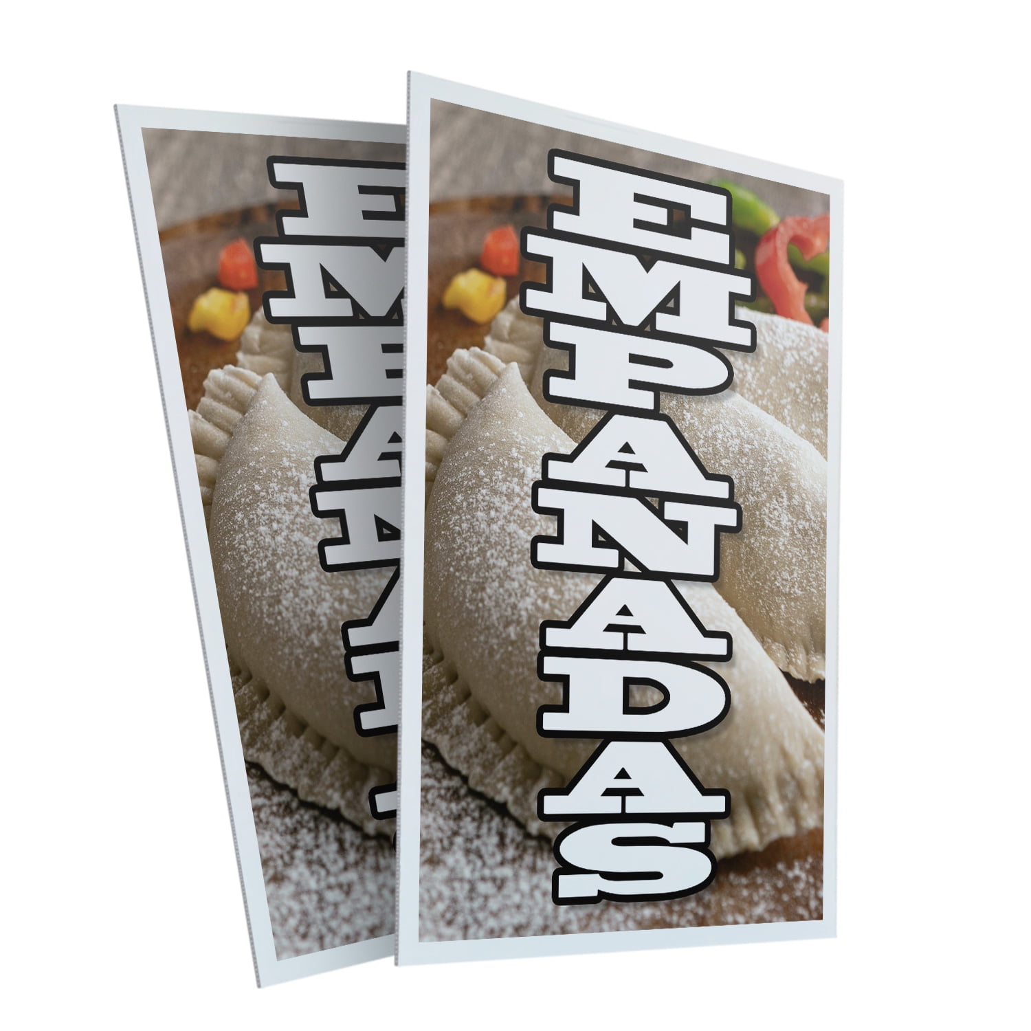 Empanadas (2-Pack) 24 Inch x 36 Inch Plastic Signs | Sign Insert 4mm ...
