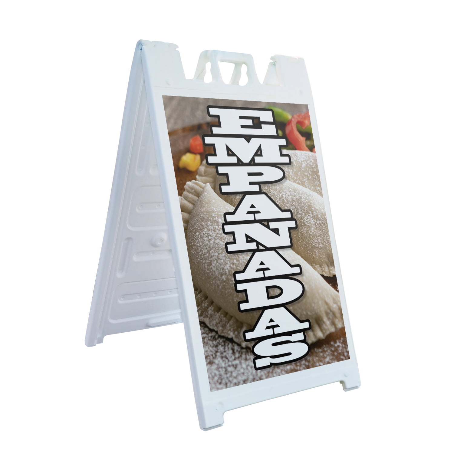 Empanadas 24" x 36" Double Sided A-Frame Sidewalk Sign, Includes 2 ...