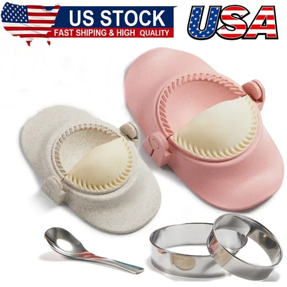Empanadas Press Maker, Dumpling Maker Mold Set With Dough Cutter ...