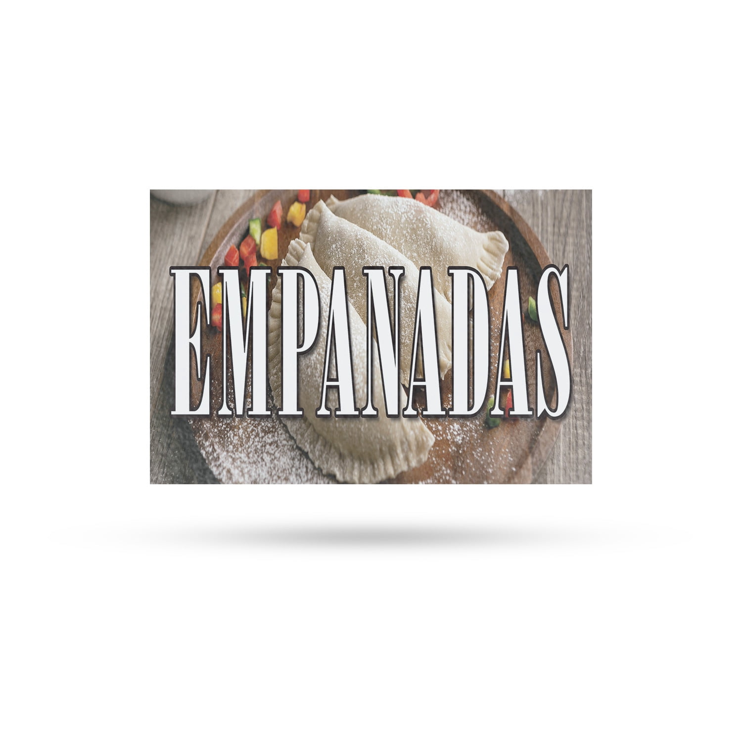 Empanadas Vinyl Decal 12 Inch x 16 Inch Weatherproof Heavy-Duty ...