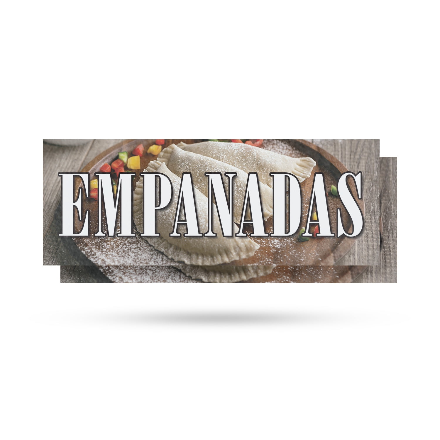 Empanadas Vinyl Decal 2 Pack of 12 Inch x 5 Inch Weatherproof Heavy ...