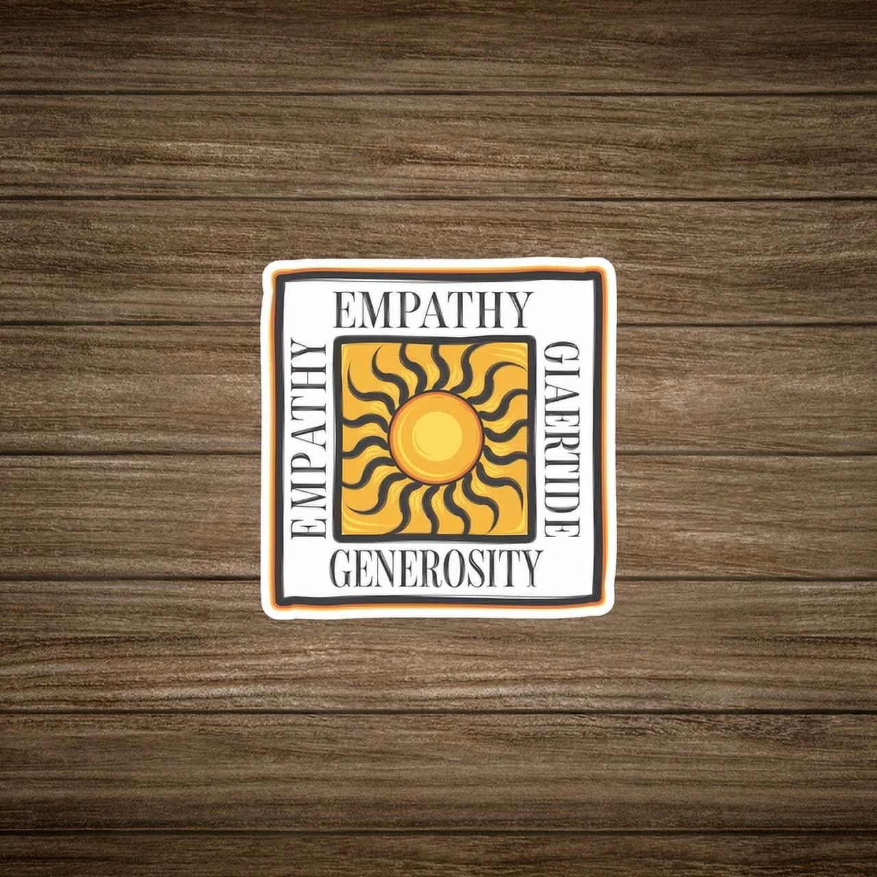 Empathy Generosity Inspirational Motivational Sticker - Retro 70S ...