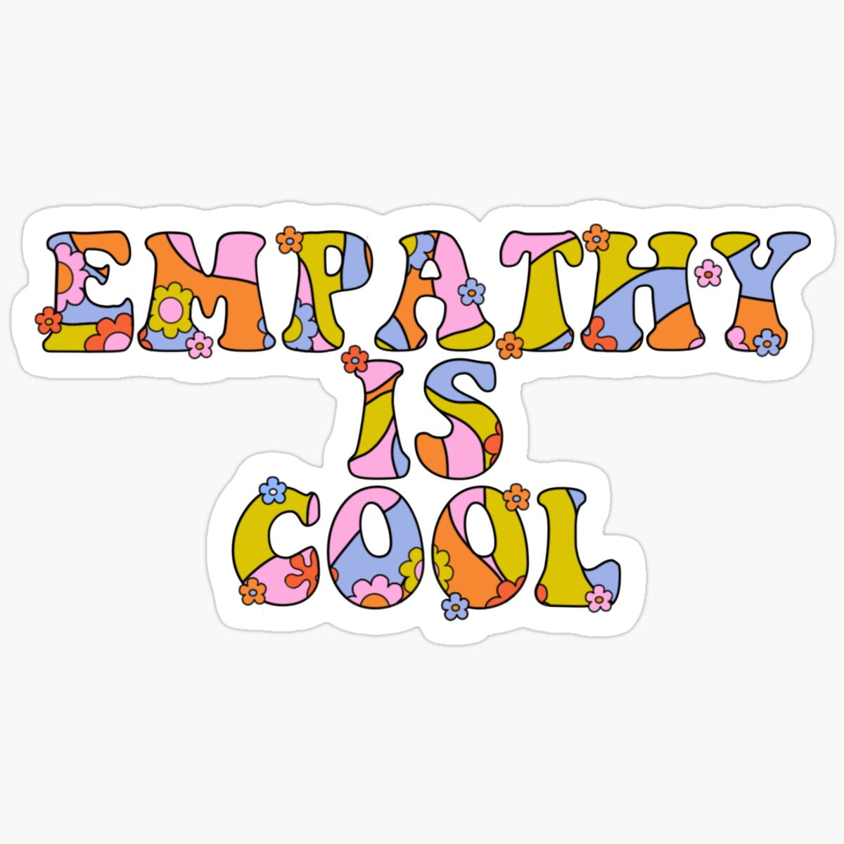 Empathy Is Cool - The Peach Fuzz Sticker. Gift For You - Decorate ...