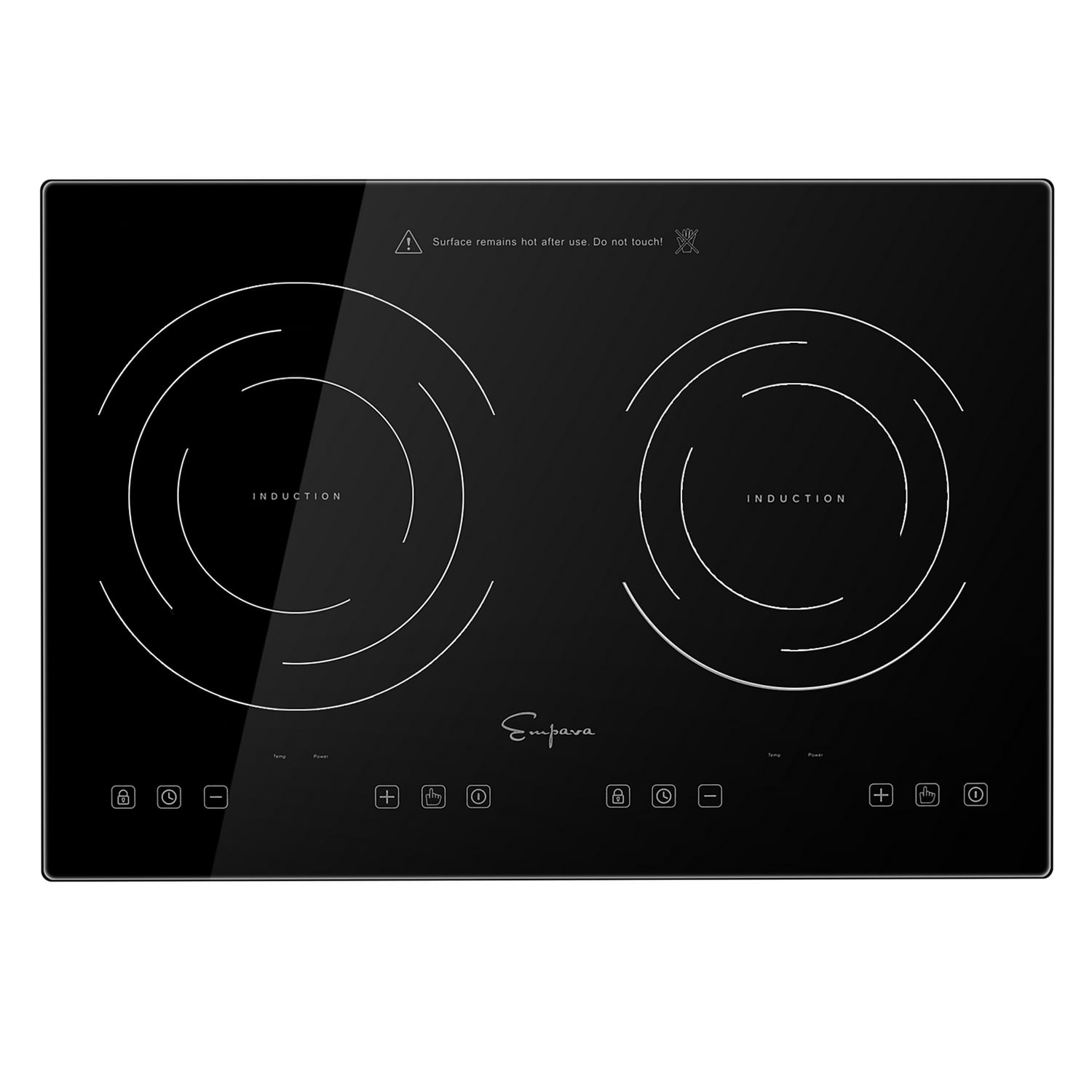 Empava 20.5 inch Electric Stove Induction Cooktop Horizontal with 2 ...