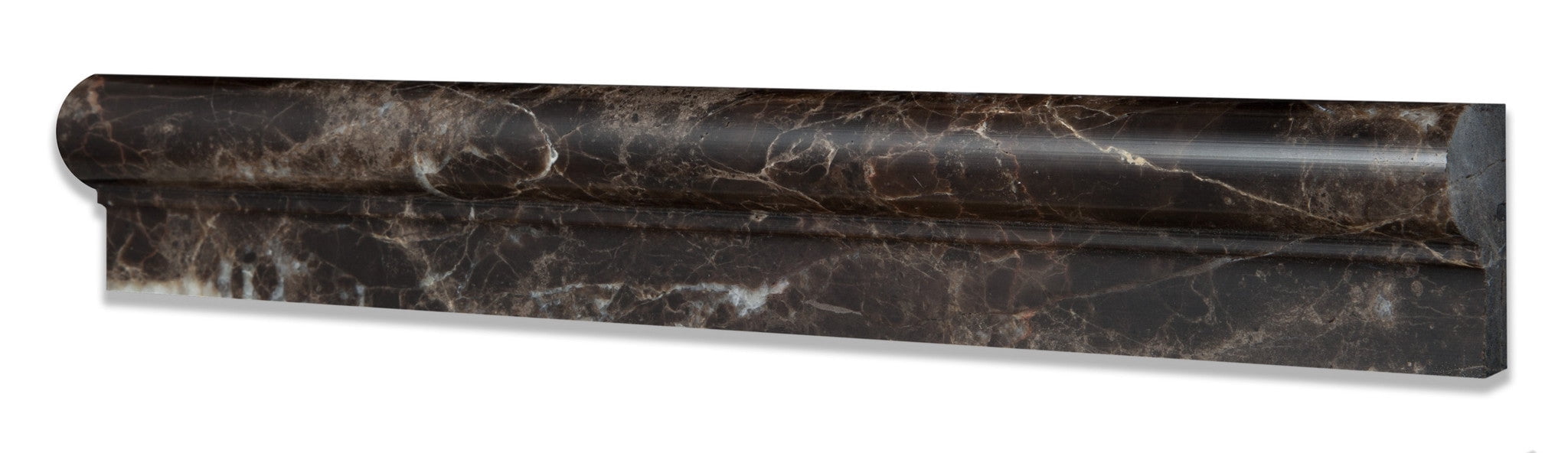 Emperador Dark Marble Polished OG-1 Chair Rail Molding Trim - Walmart.com