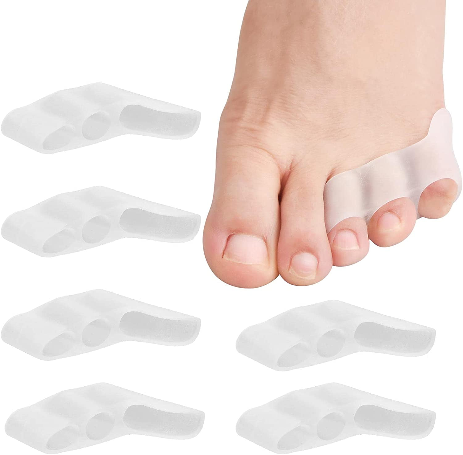 Emperoch 3 Pairs Toe Separators,Silicone Toe Spacers for Women Men to ...