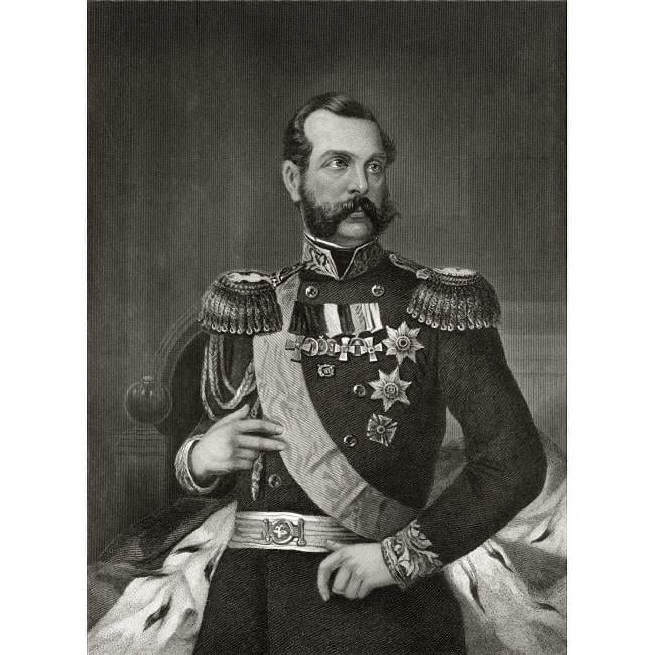 Emperor Alexander 2Nd Of Russia 1818 To 1881 19Th Century Engraving ...