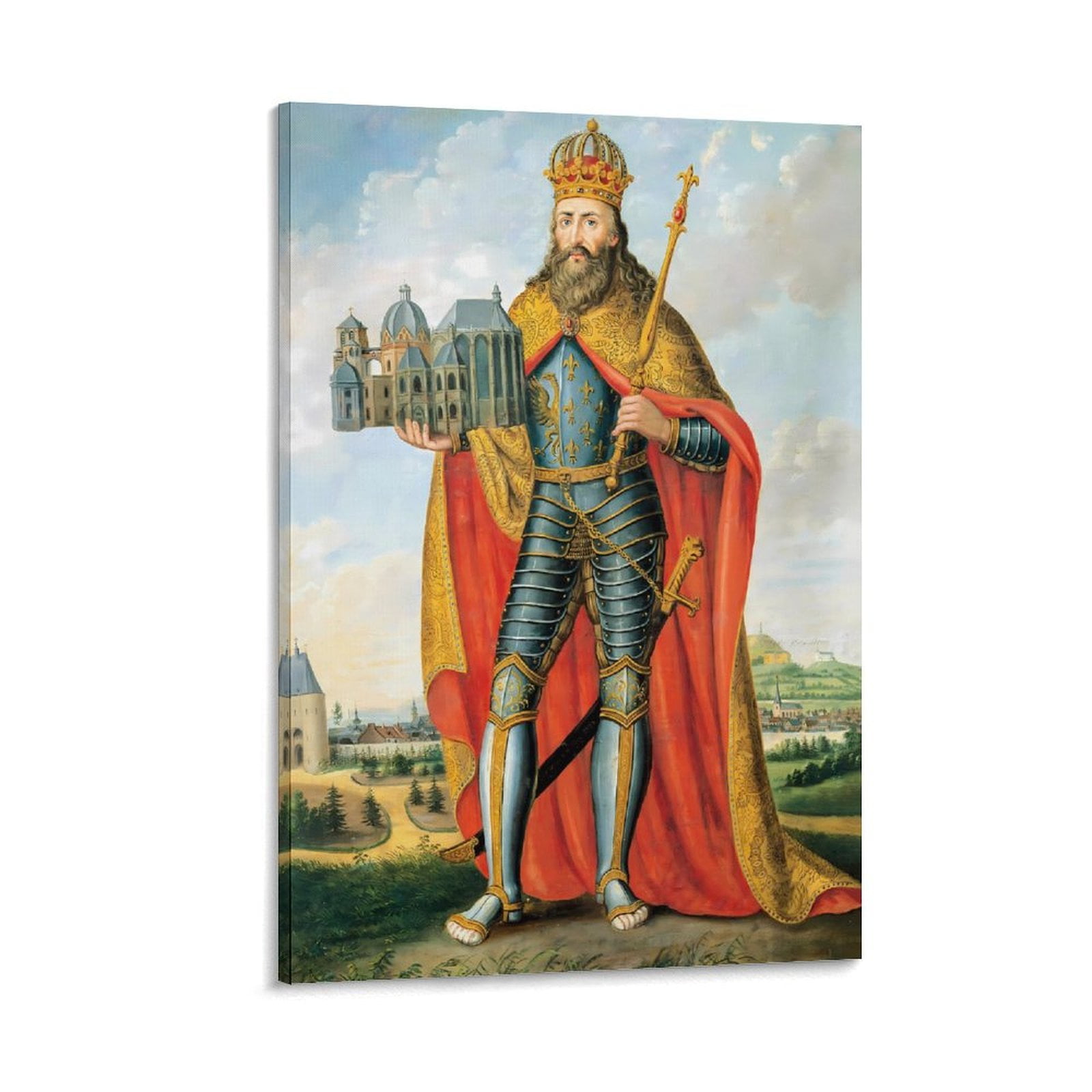 Emperor Charlemagne Poster Picture Print Canvas Poster Wall Paint Art ...