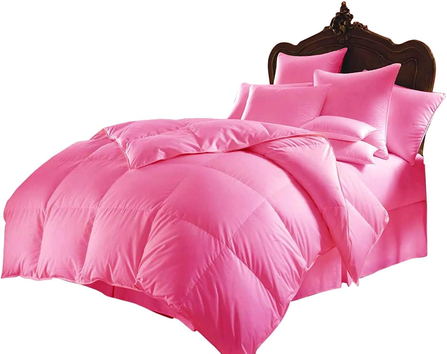 Emperor King Comforter Set Cotton Pink 600 GSM Duvet Comforter Set ...