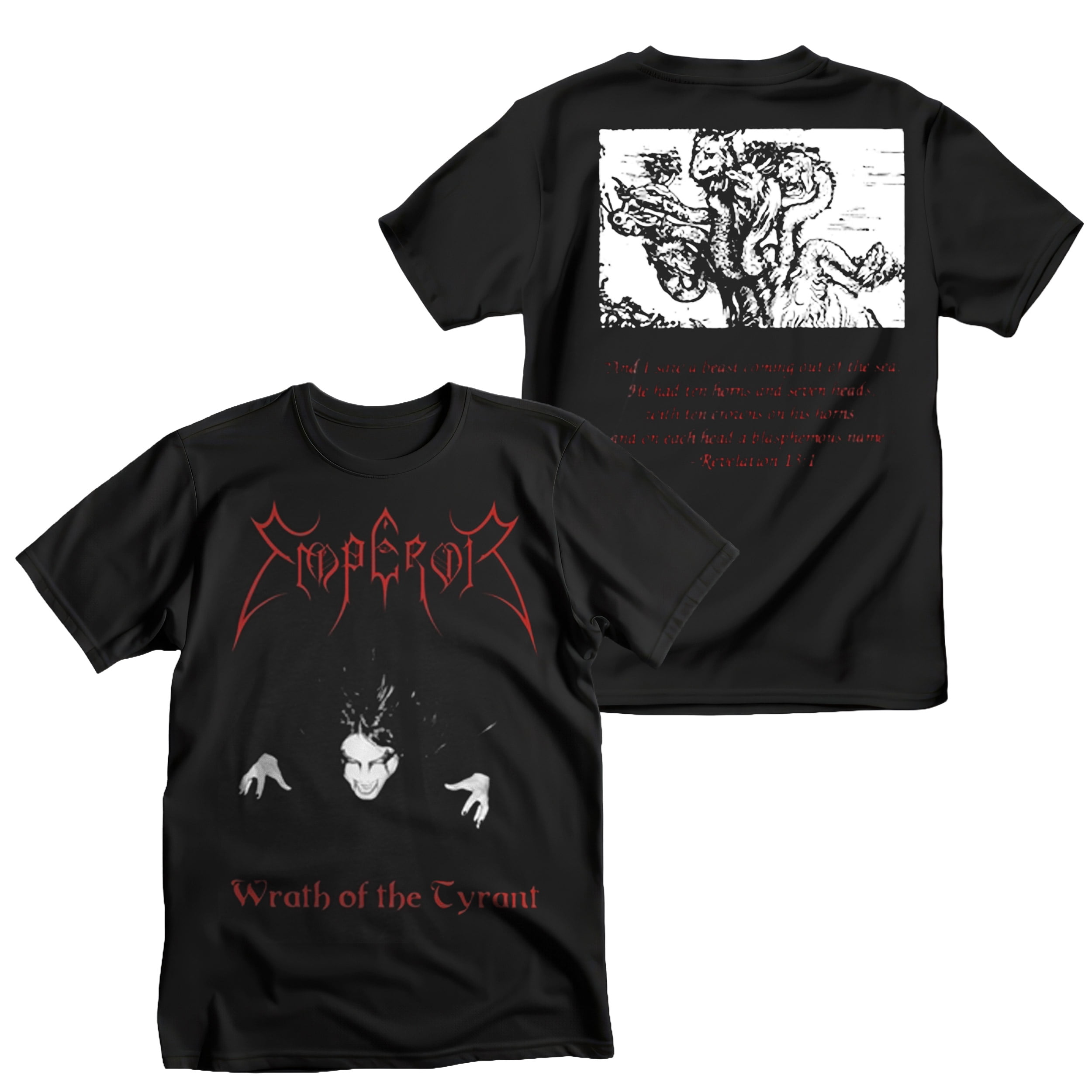 Emperor Men's Wrath Of The Tyrant T-Shirt Black Large | Officially ...