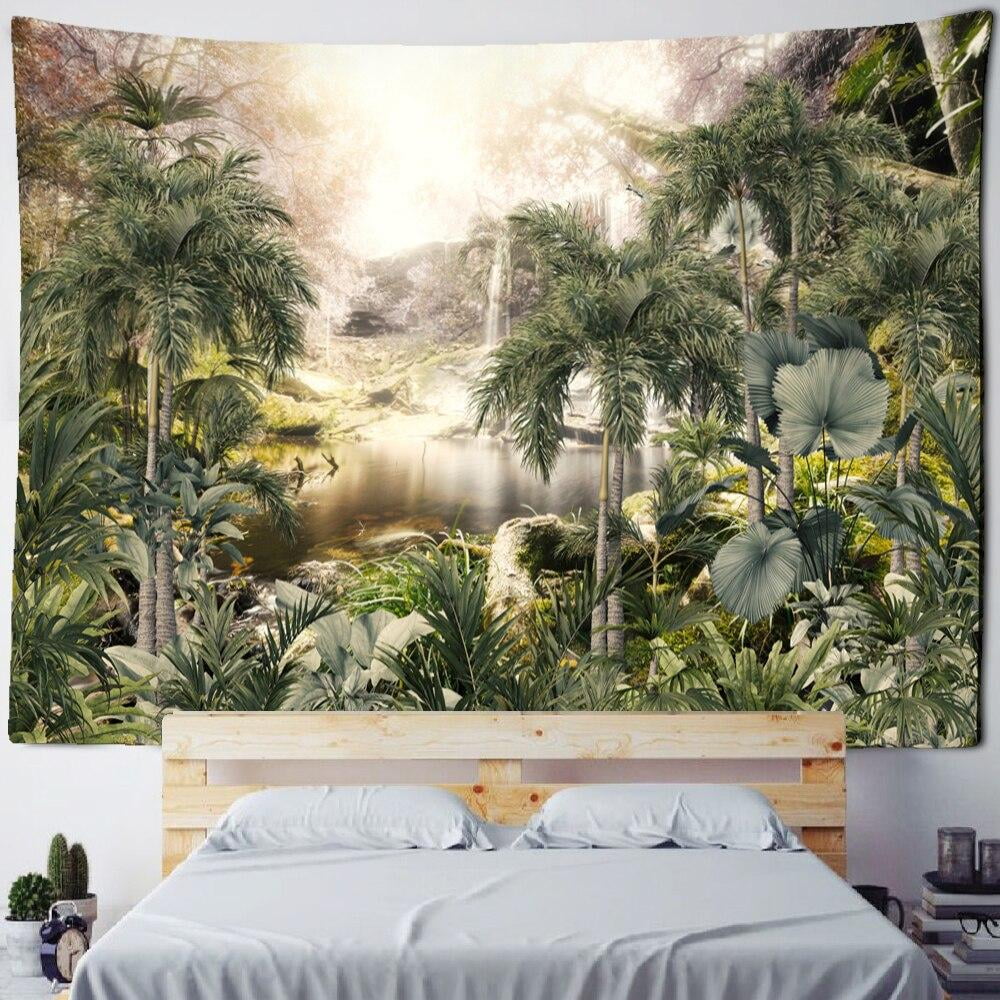 Emperor Palm Landscape Plant Tapestry Natural Simple Psychedelic ...