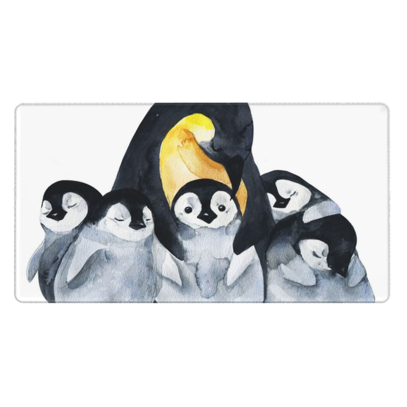 Emperor Penguins With Children In Snow Mousepad Large Mouse Pad Desk ...