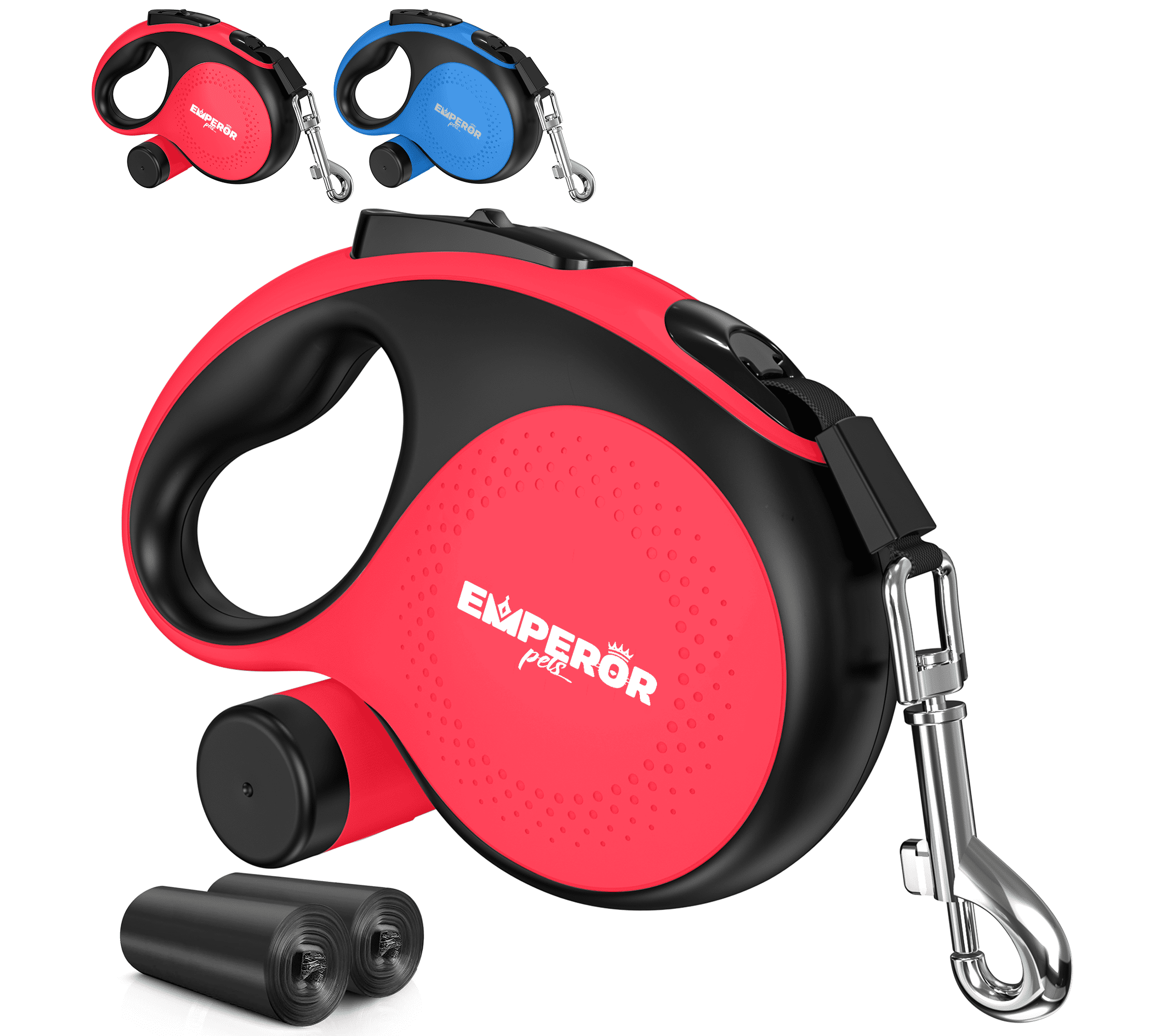 Emperor Pets 26 ft Retractable Dog Leash Large Dogs - Up to 110lbs ...