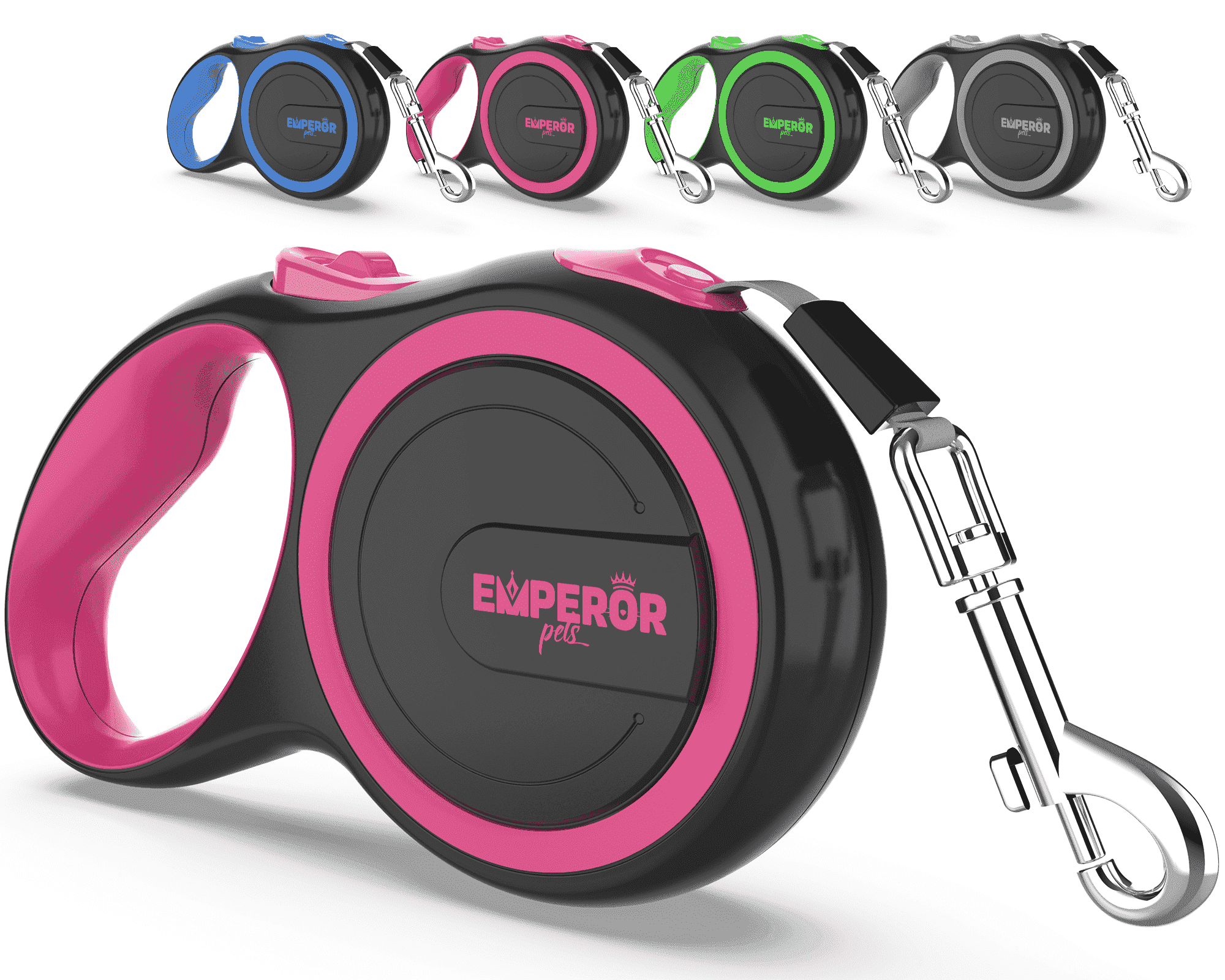 Emperor Pets 26 ft Retractable Leash for Large and Medium Dogs - Heavy ...