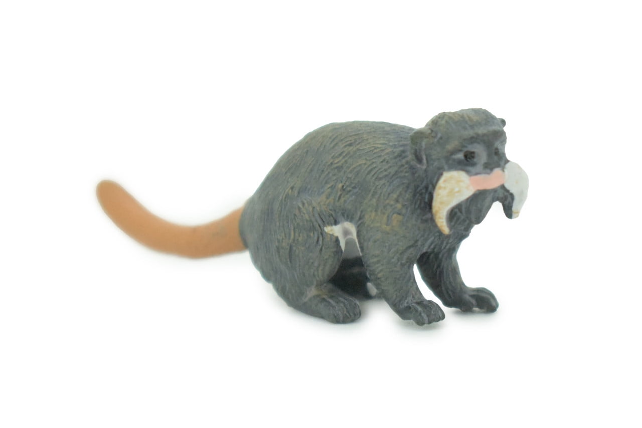 Emperor Tamarin, Monkey, Hand Painted, Educational, Rubber Primate ...