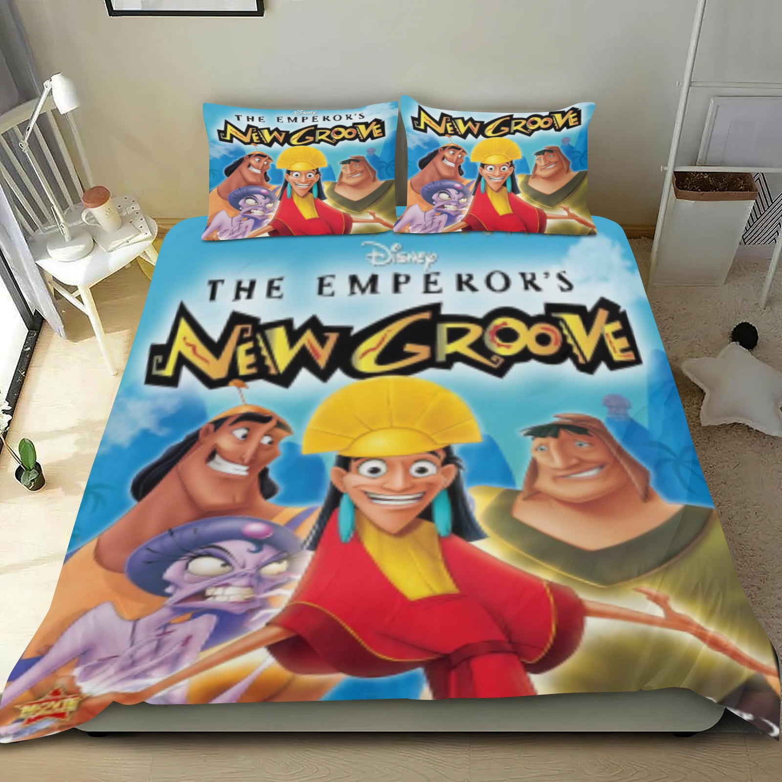 The Emperor's New Groove Down Duvet Cover Gift Full Size Cotton Bedding ...