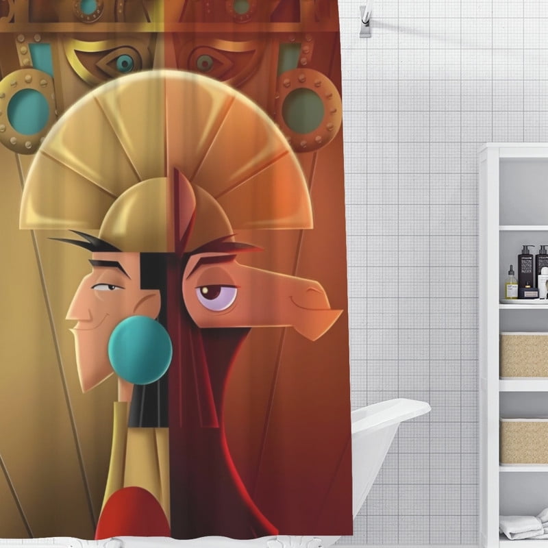 Emperor's New Groove Shower Curtain 35*70.8 Inches Waterproof And ...