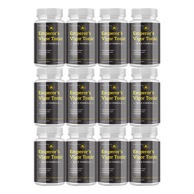 Emperor's Vigor Tonic Supplement for Men, Male Health Pills - 12 Pack ...