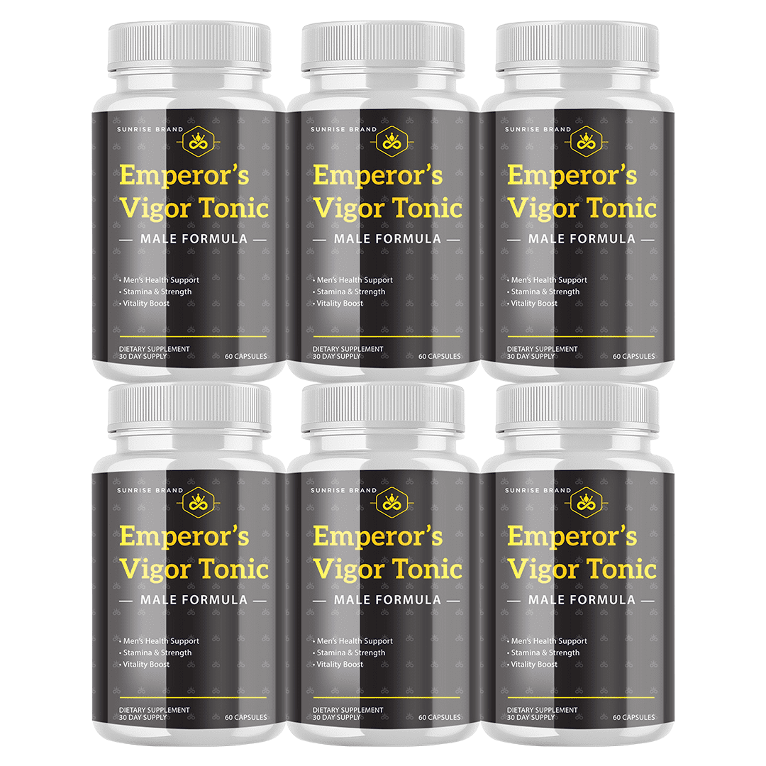 Emperor's Vigor Tonic Supplement for Men, Male Health Pills - 6 Pack ...
