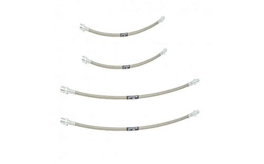 Empi 5587 Braided Stailess Steel Brake Line Kit, 4Pc, Compatible With ...