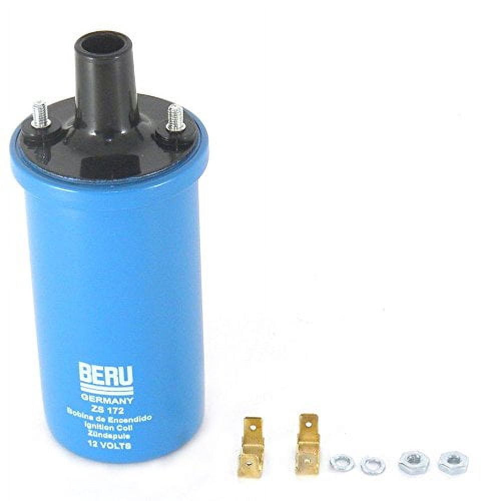 Empi Beru ZS 172 Blue Coil, 12 Volt Primary Resistance 3.5 Ohms VW Bug ...