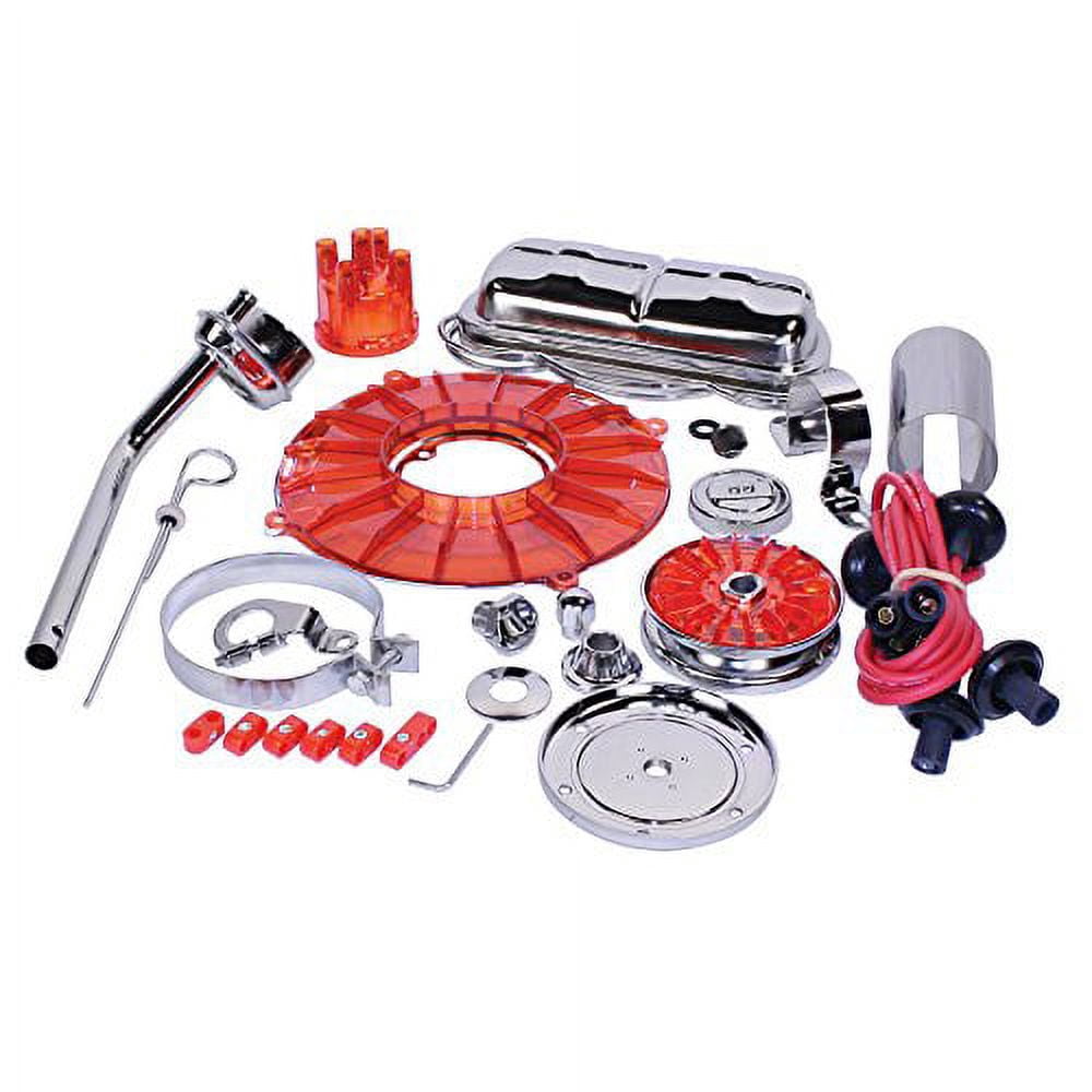 Empi Red Deluxe Engine Chrome Dress Up Kit for VW Type 1 - 0086530 ...