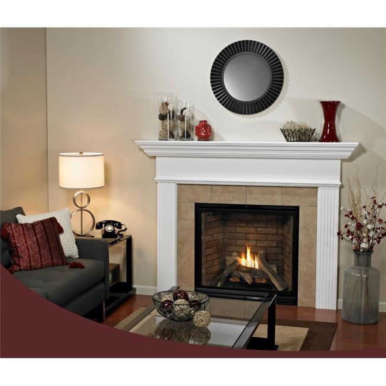 Empire 36 in. 26000 BTU Tahoe Clean Face Direct Vent Fireplace for ...
