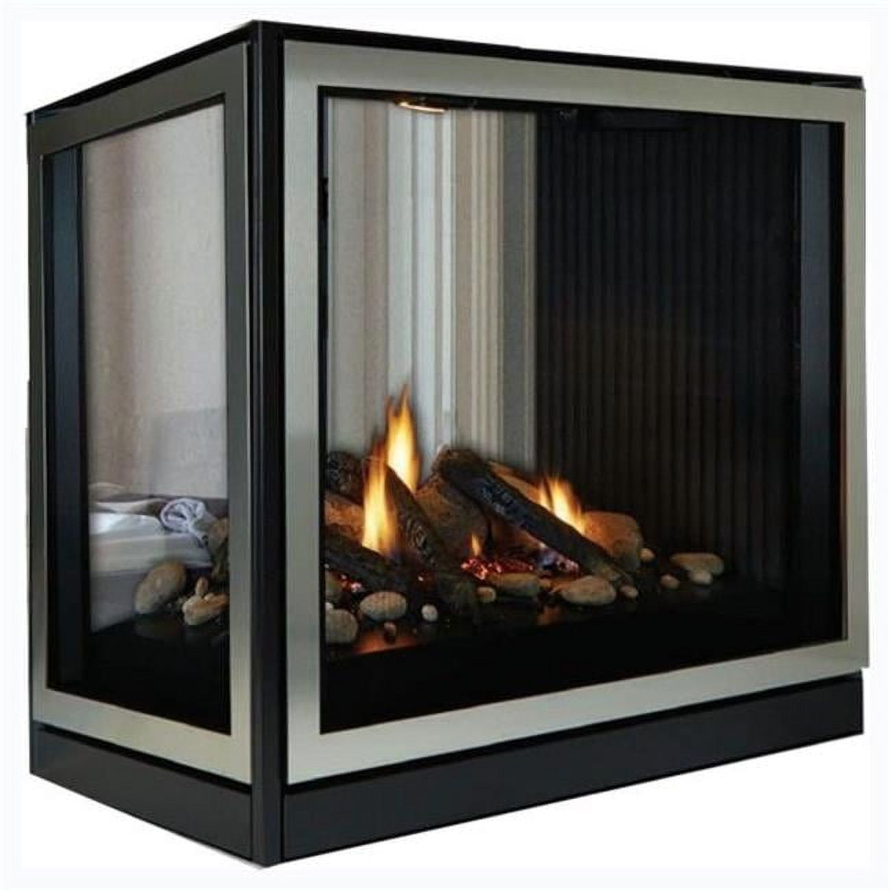 Empire 36 in. Tahoe Premium Clean-Face Peninsula Direct Vent Fireplace ...
