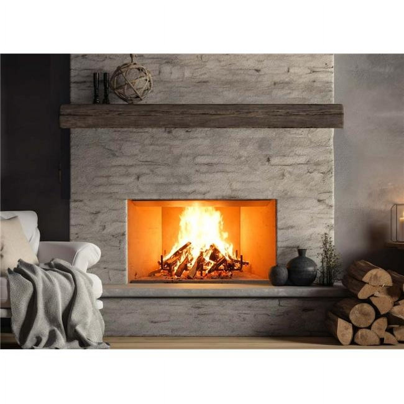 Empire 36 in. Wood-Burning Firebox - No Brick - Walmart.com