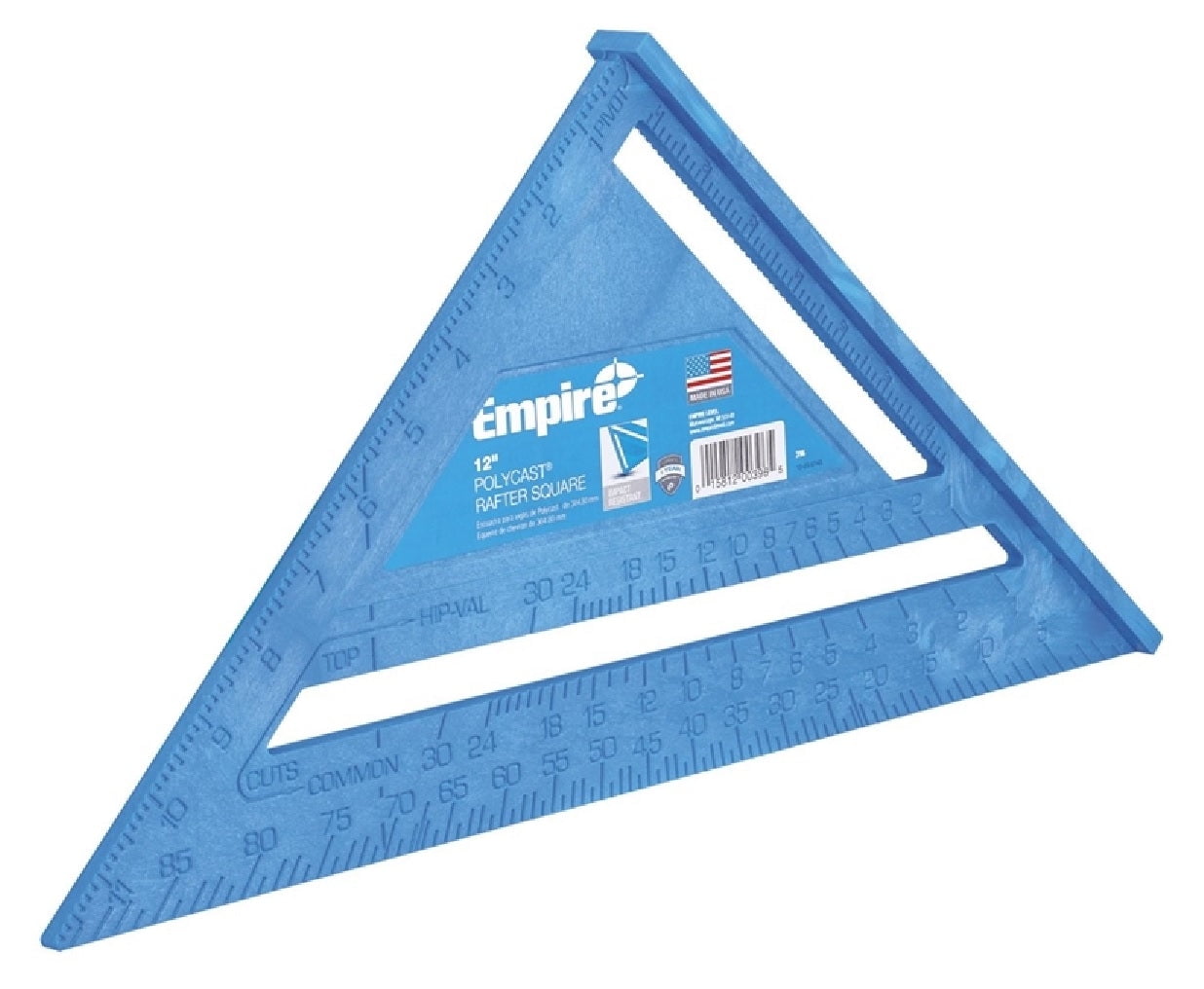 Empire 396 POLYSQUARE Heavy Duty Rafter Square, Blue, 12 Inch L, Each ...