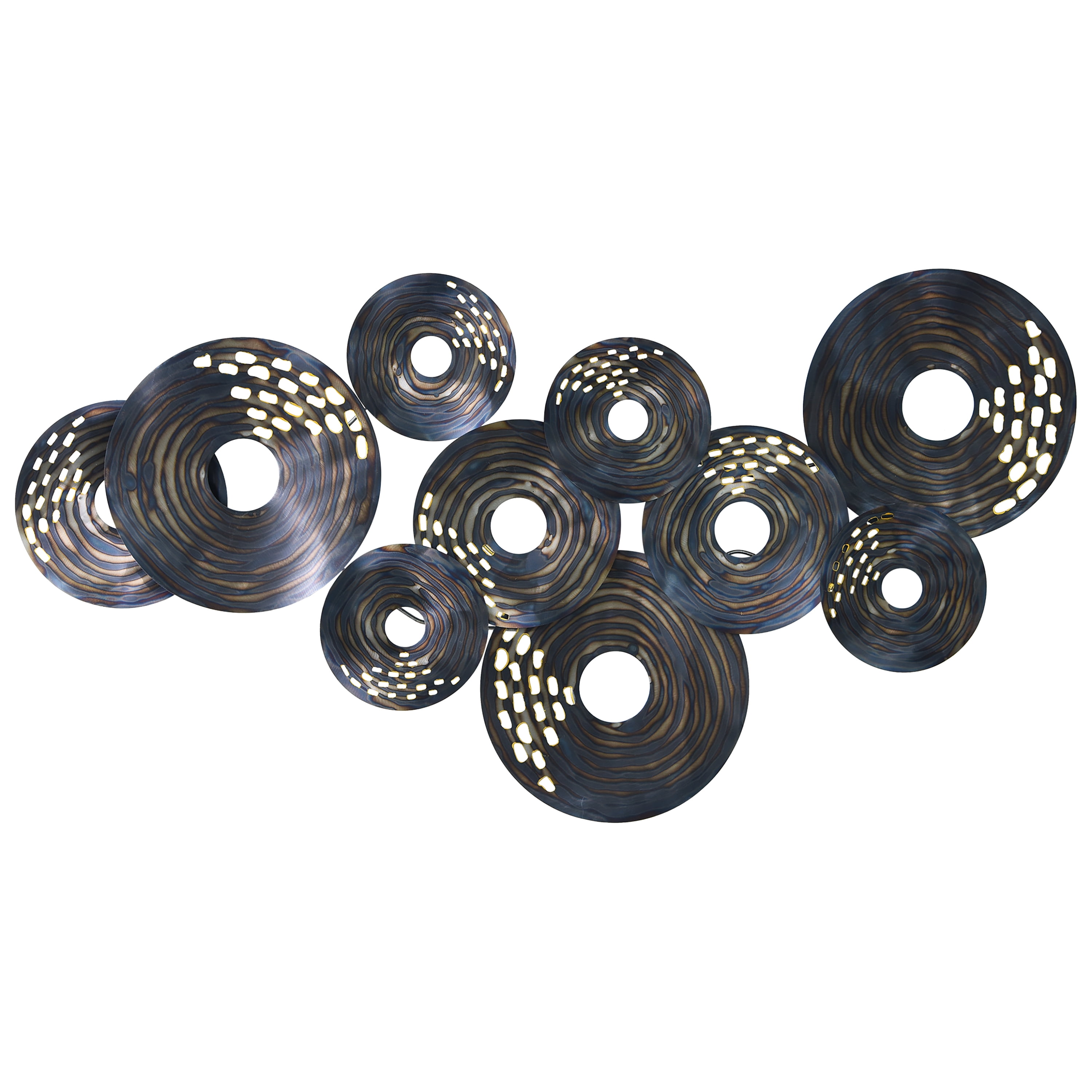 Empire Art Direct ADM-6018-2545-R Flan Hand Painted Etched Metal Wall ...