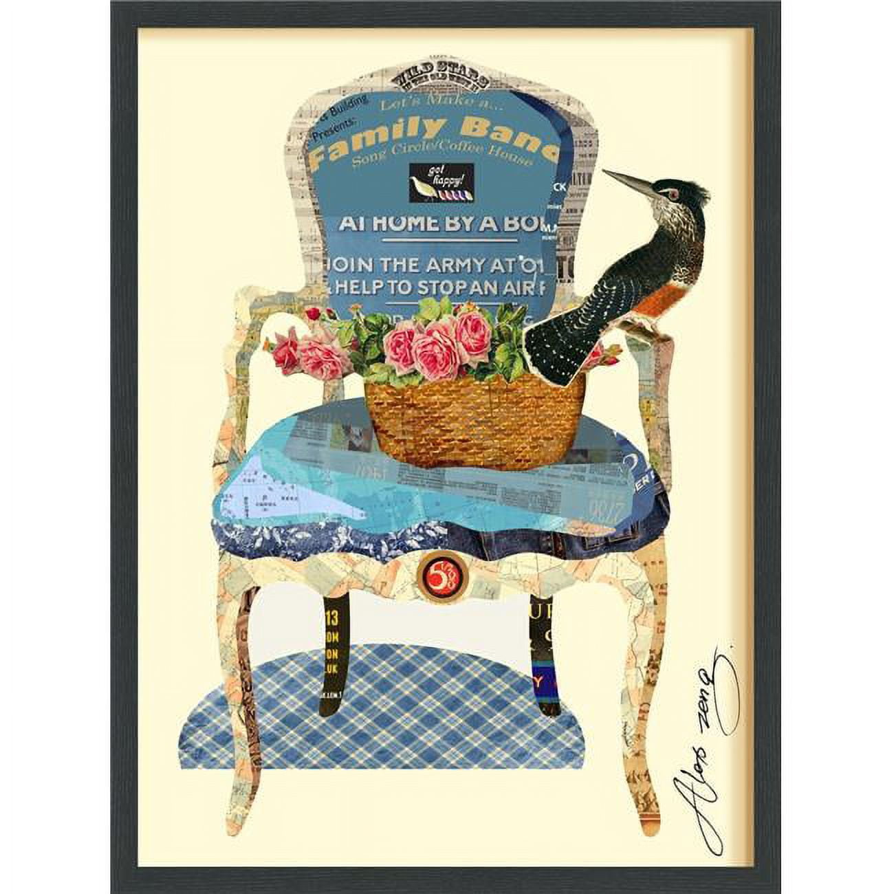 Empire Art Direct 'Antique Chair' Alex Zeng's dimensional collage,under ...
