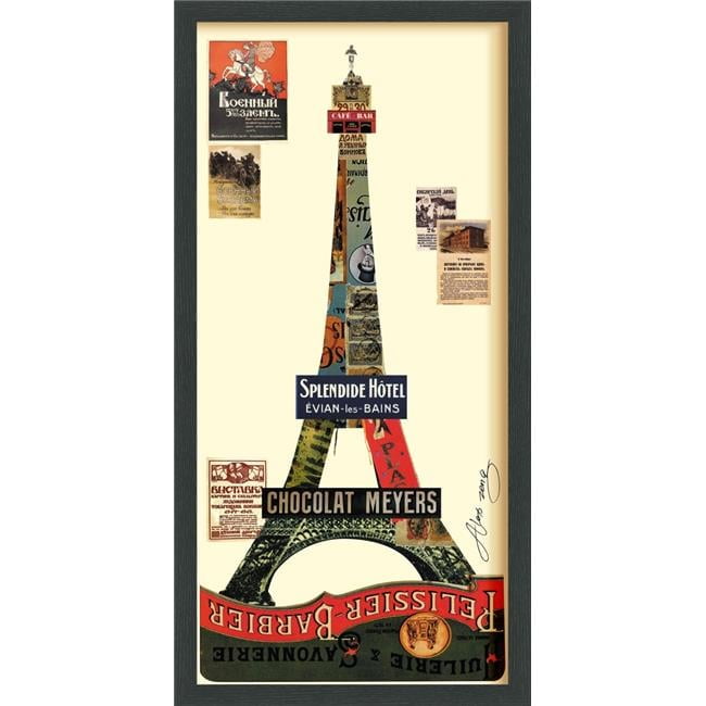 Empire Art Direct 'Eiffel Tower' Alex Zeng's dimensional collage,under ...
