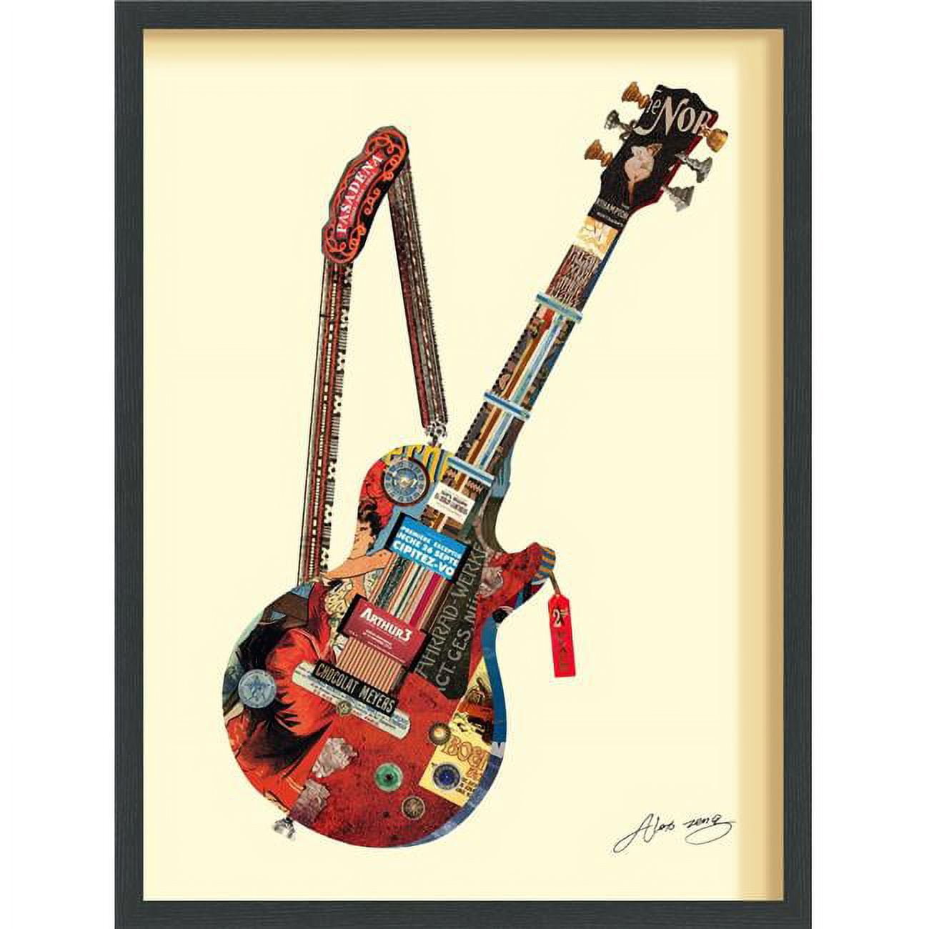 Empire Art Direct 'Electric Guitar' Alex Zeng's dimensional collage ...