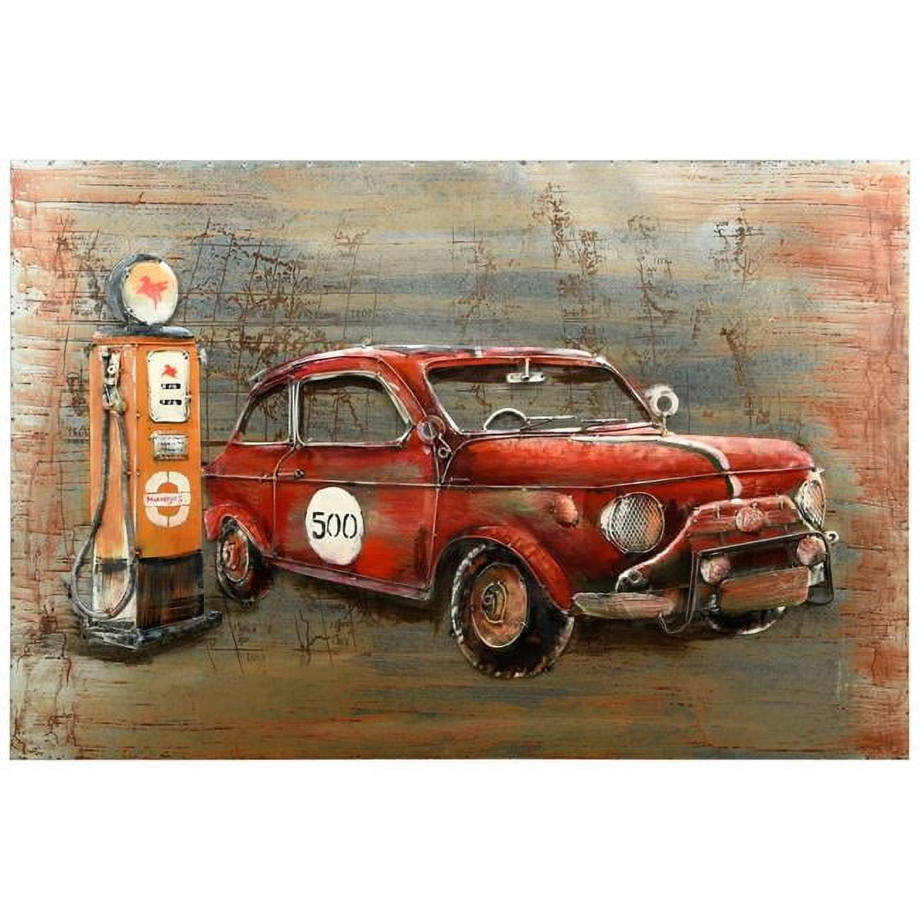 Empire Art Direct "Red car" Primo Mixed Media Hand Painted 3D Iron Wall ...
