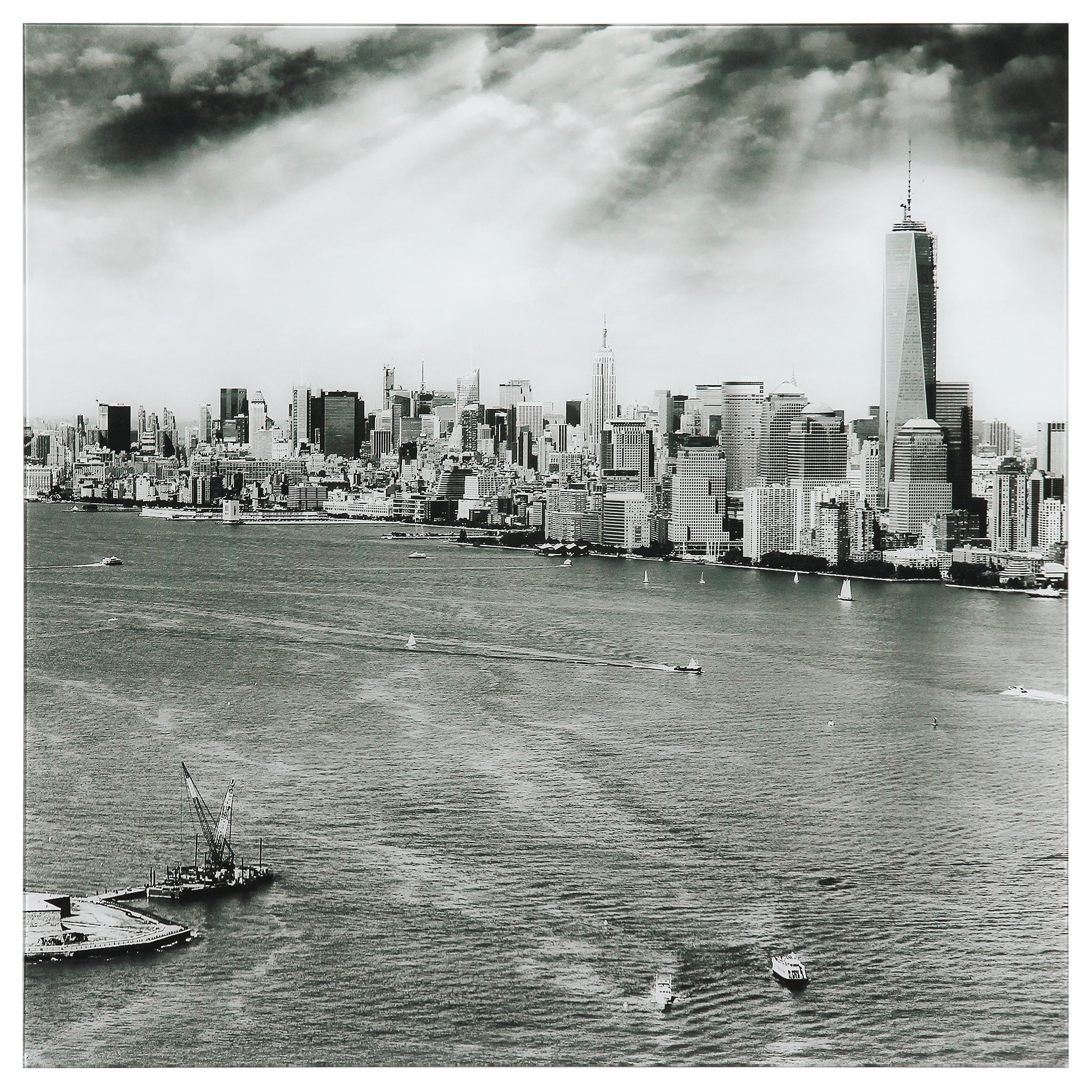 Free Shipping! Empire Art New York Skyline B Panorama Tempered Glass ...