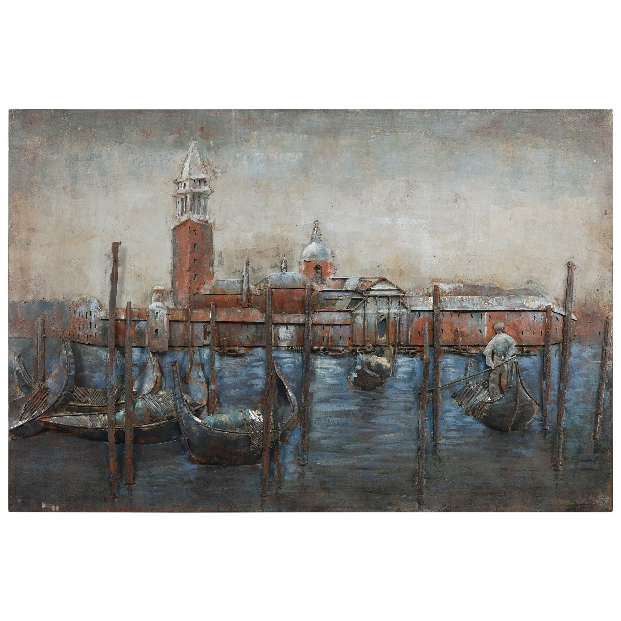 Empire Art Direct Primo Mixed Media 3D Iron Wall Sculpture - Gondolas ...