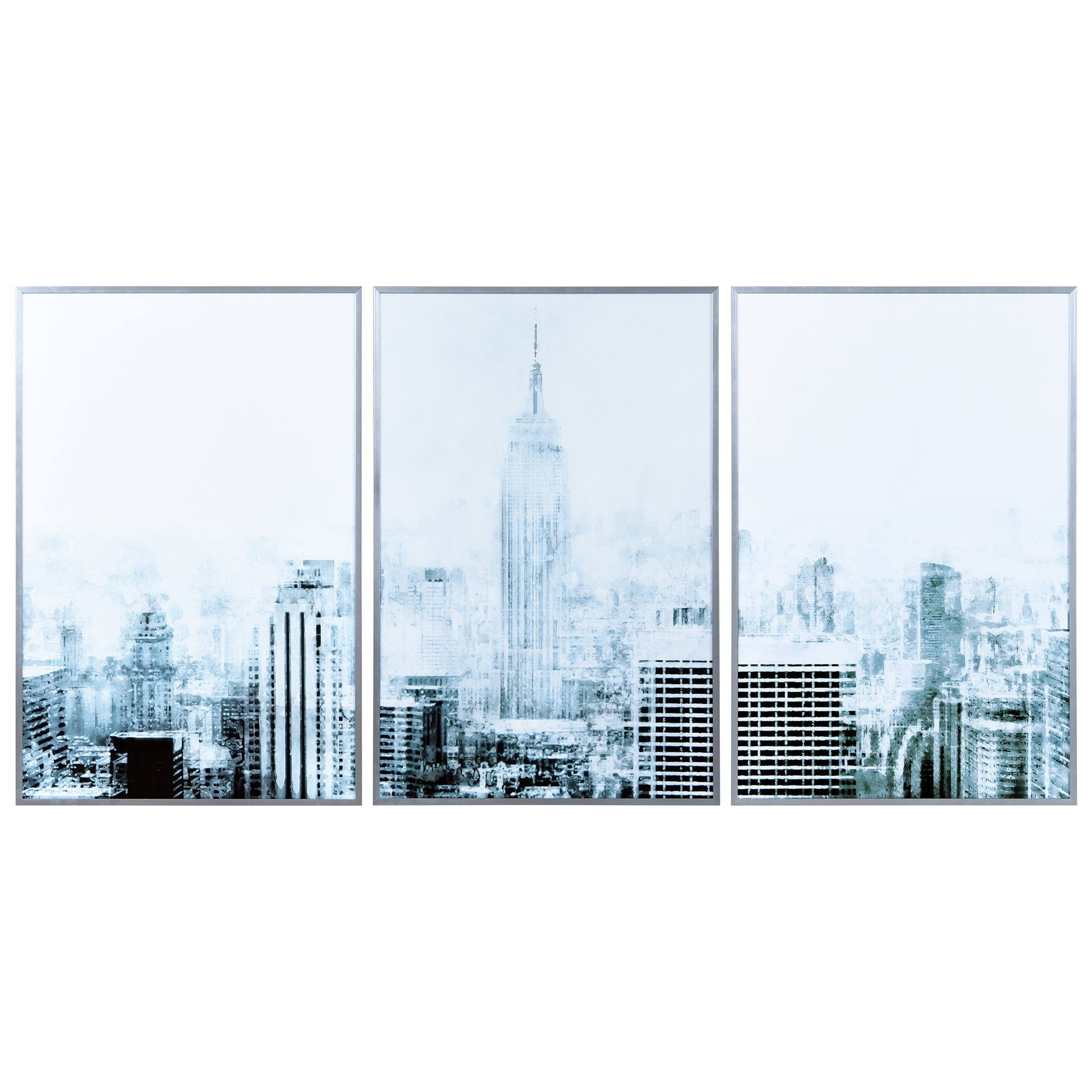 Empire Art Direct Empire State Panoramic Triptych on Reverse Printed ...