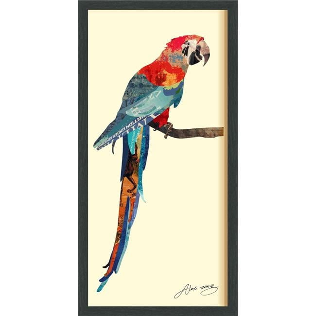 Empire Art Direct Tropical Parrot - Dimensional Art Collage Hand Signed ...