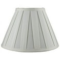 Empire Box Pleat Lamp Shade, 5" Top, 10" Bottom, 7" Slant Eggshell ...
