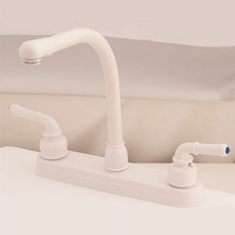 Empire Brass U-YWI800RSW White 8" Hi-Rise Kitchen Faucet with Tea Pot ...